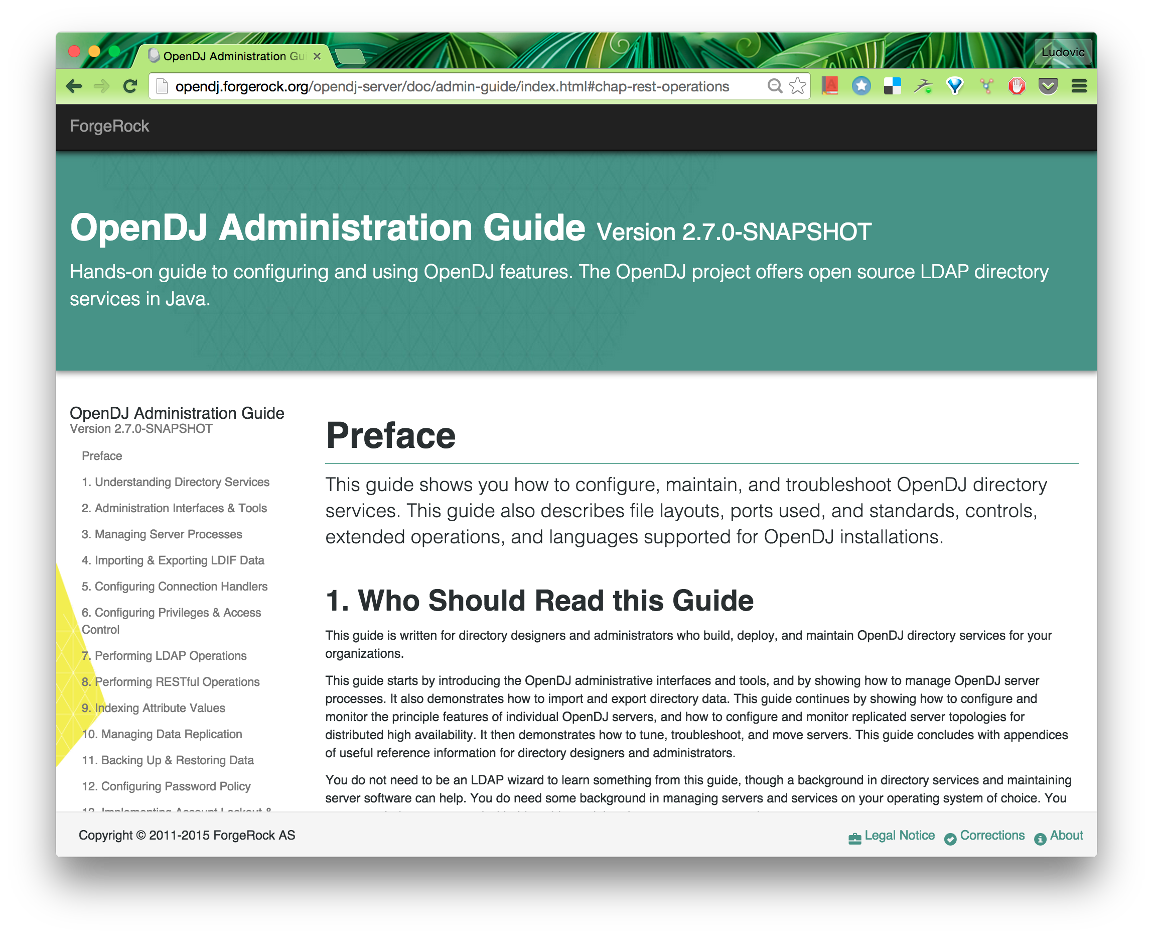 A fresh look for the OpenDJ and OpenIG snapshot documentation… – Ludo ...